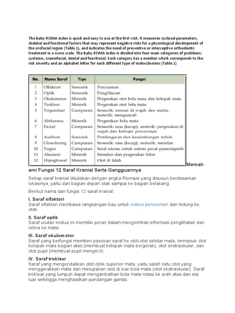 12 Saraf Kranial | PDF | Sains & Matematika