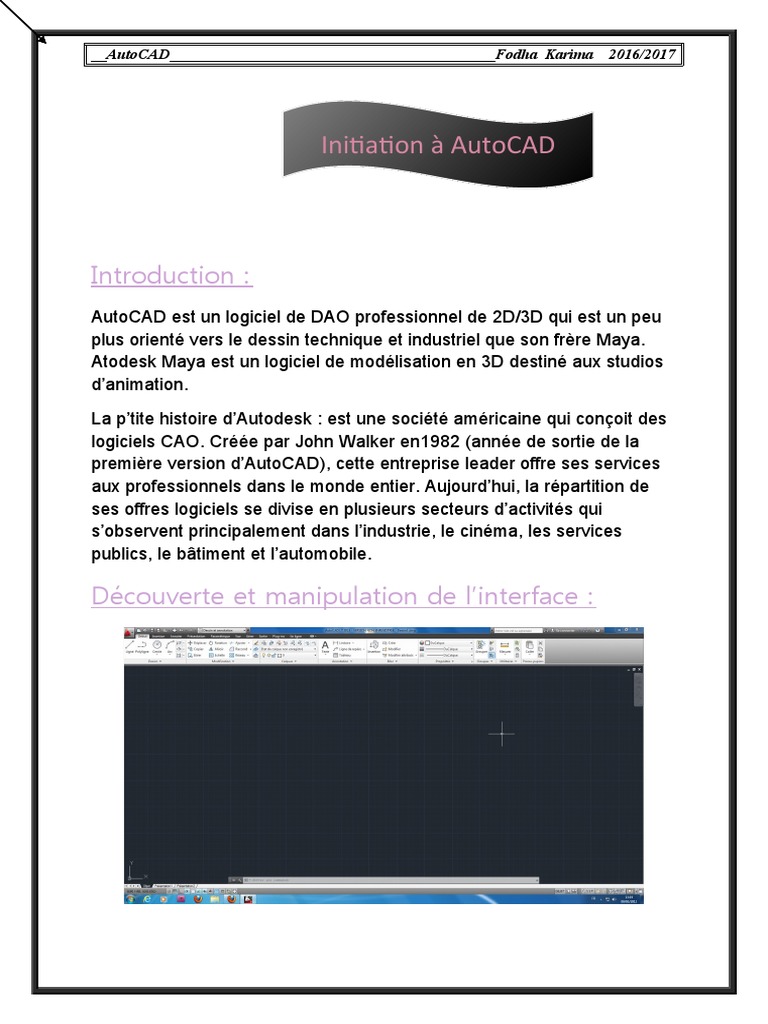 Cours Autocad | PDF | Cercle | AutoCAD