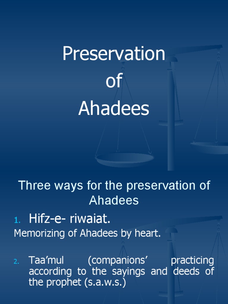 Lecture#10 Preservation of Hadees | PDF | Abrahamic Religions | Islamic ...
