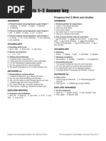 B2 - Workbook - Answer - Key - Units1 - 2 - 3 | PDF | Cognitive Science