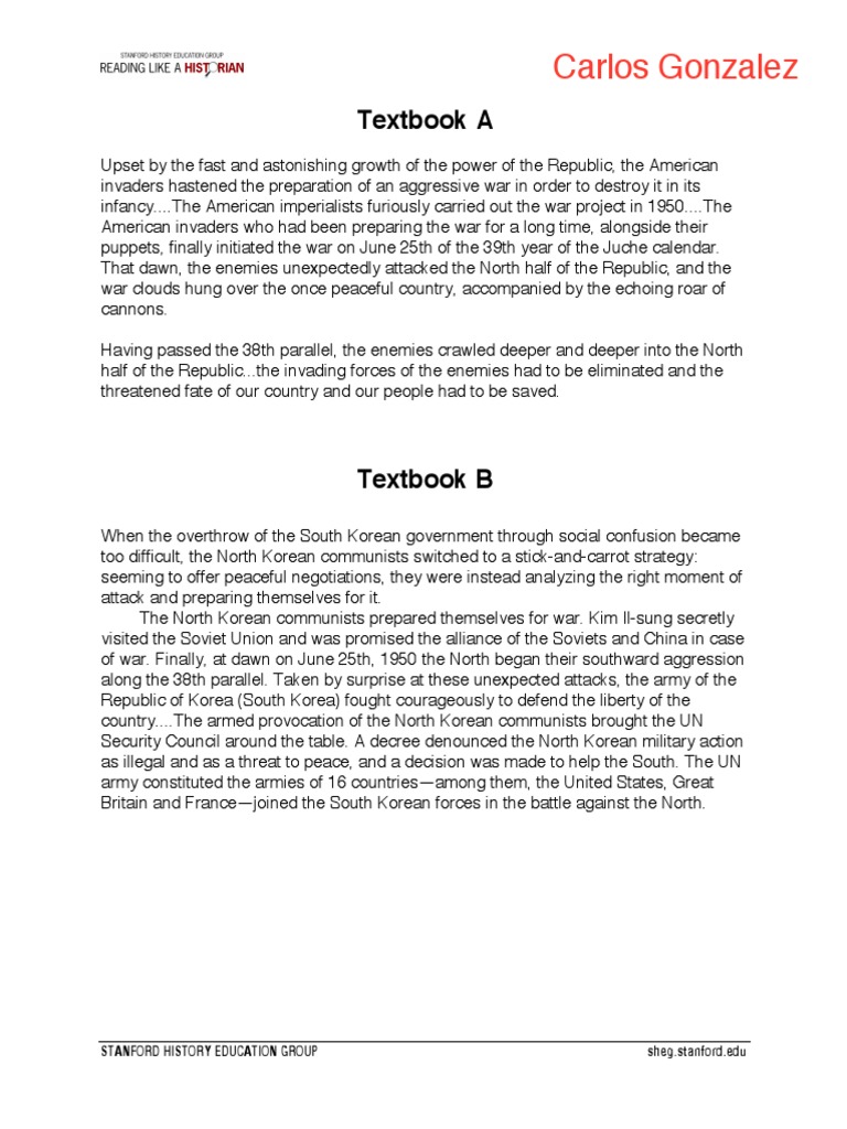 Two Perspectives on the Start of the Korean War: A Comparative Analysis ...