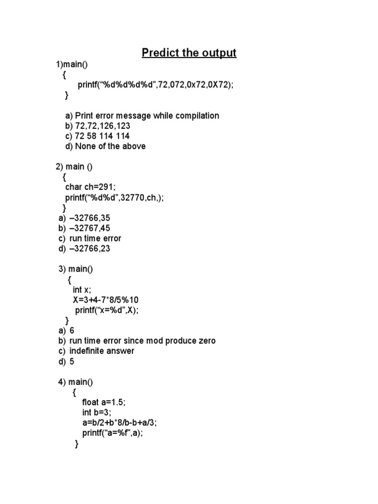 PREDICT THE OUTPUT | Computer Science | Digital & Social Media