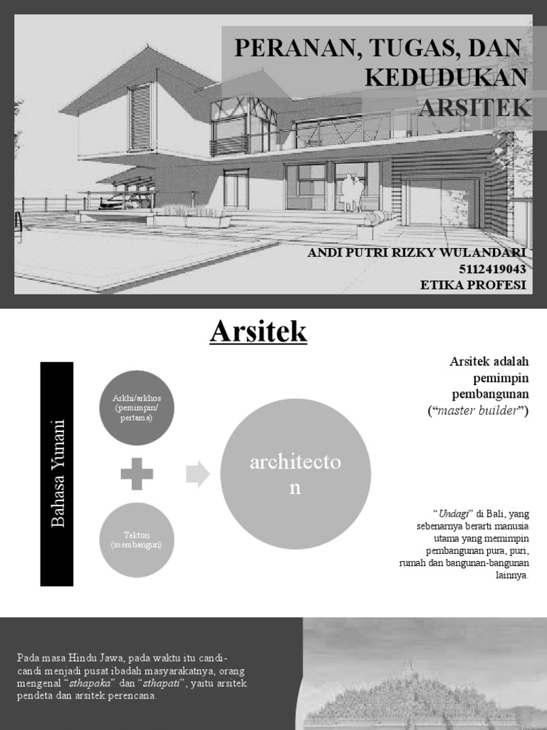 Peranan, Tugas, Dan Kedudukan Arsitek | PDF