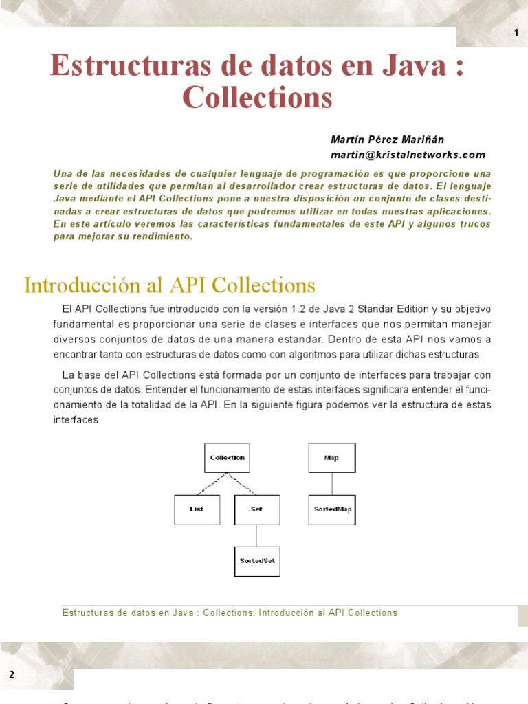 Estructuras de Datos en Java - Collections | Java (Lenguaje de ...