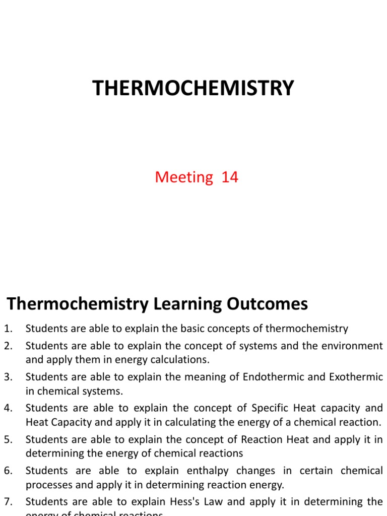 Thermochemistry 1 | PDF | Chemical Reactions | Enthalpy