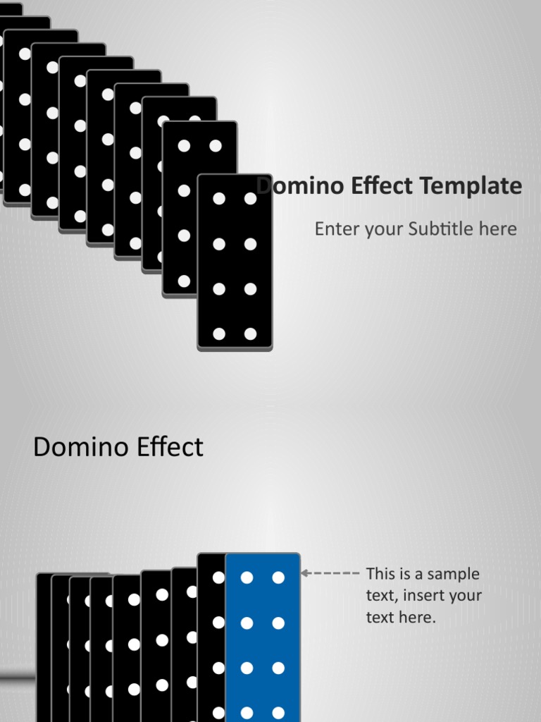 Free Domino Effect PowerPoint Template | PDF