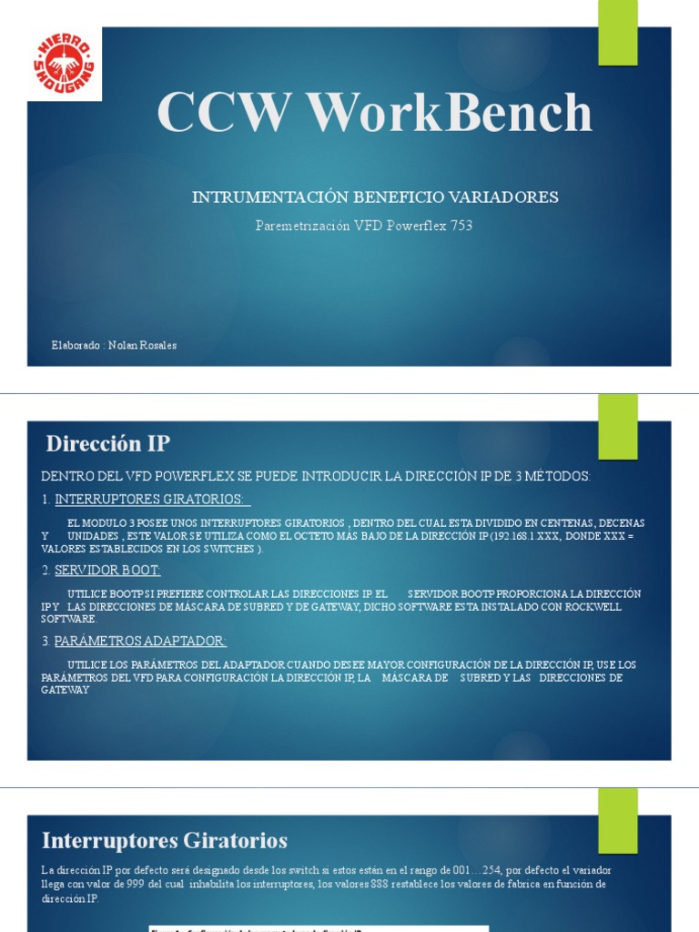 CCW WorkBench - Configuración | PDF | Dirección IP | Red de arquitectura