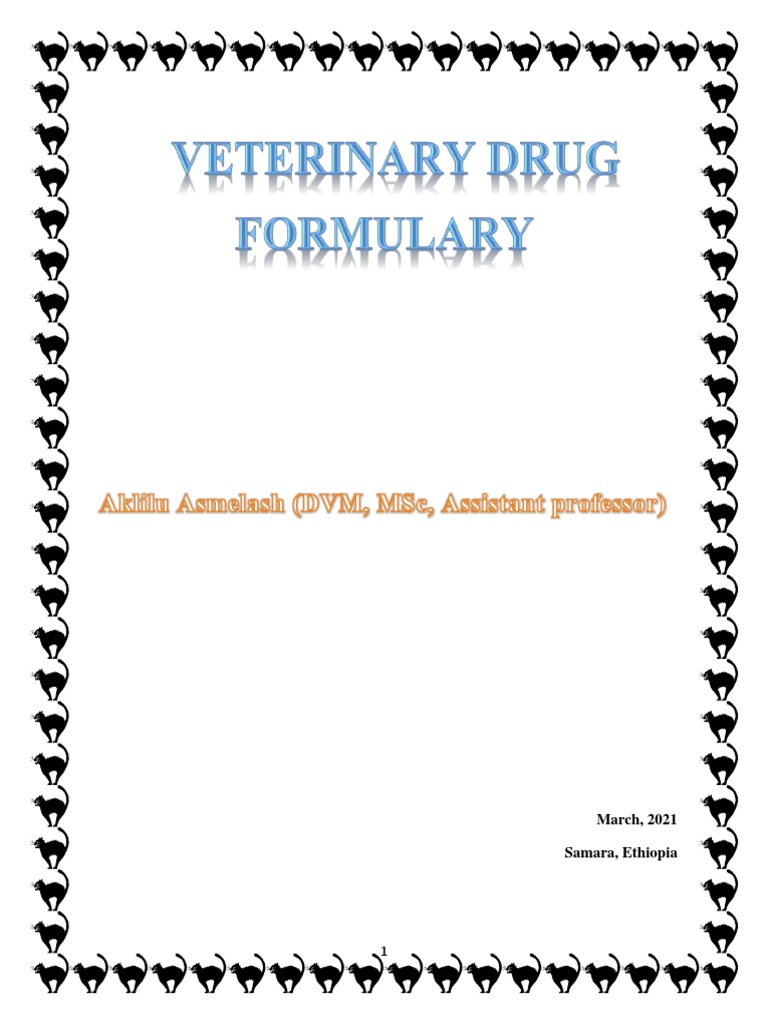 Veterinary Drug Formulary | PDF | Dose (Biochemistry) | Chemistry