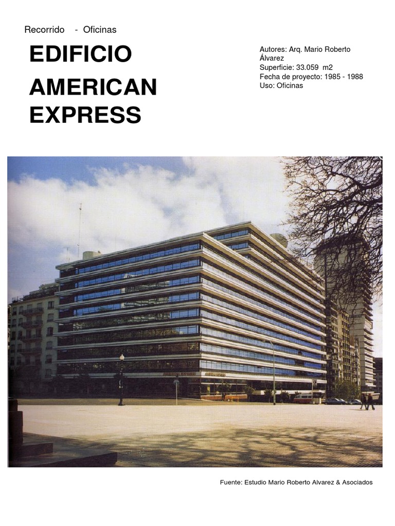 LA HORIZONTALIDAD COMO ELEMENTO INTEGRADOR Edificio American Express | PDF