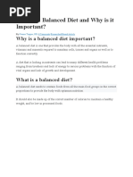Balanced Diet Chart Overview | PDF