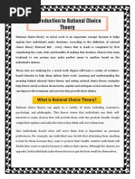 HUMSS 11 - (DISS) Rational Choice Theory | PDF
