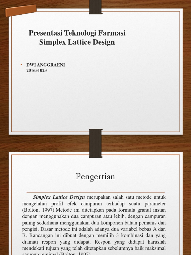 Simplex Lattice Design Dikonversi | PDF