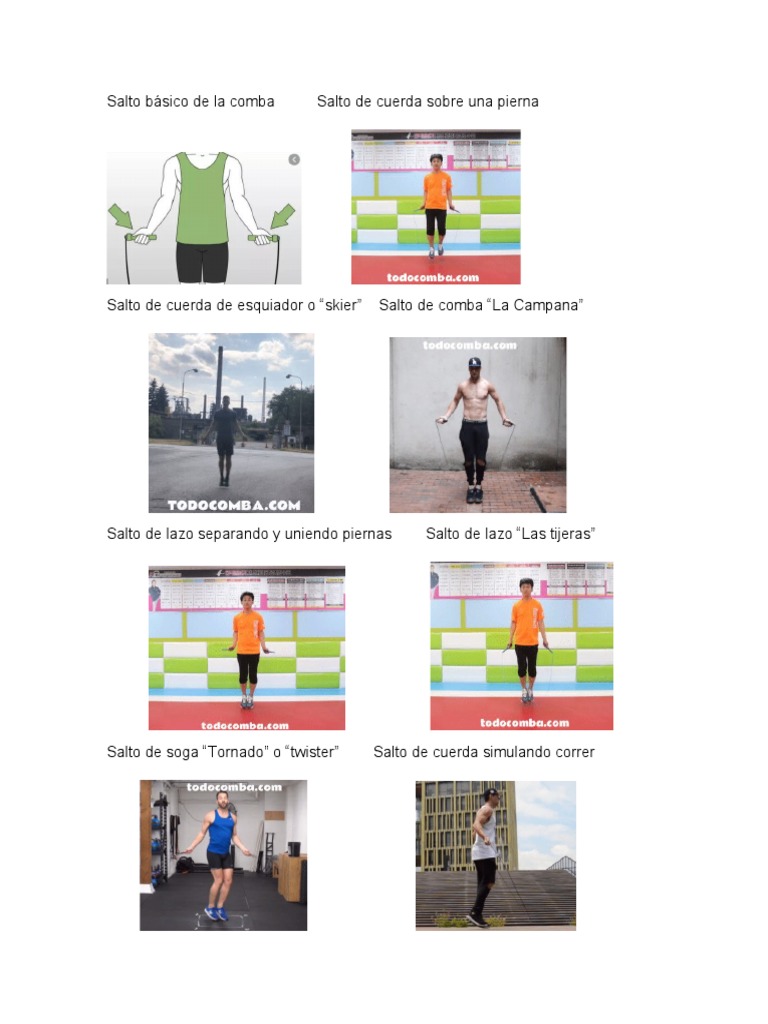 Salto Básico de La Comba Salto de Cuerda Sobre Una Pierna | PDF