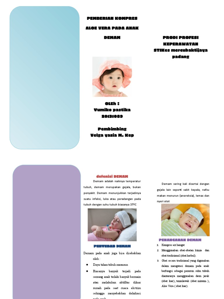 Leaflet Kompres Aloe Vera Yumi | PDF