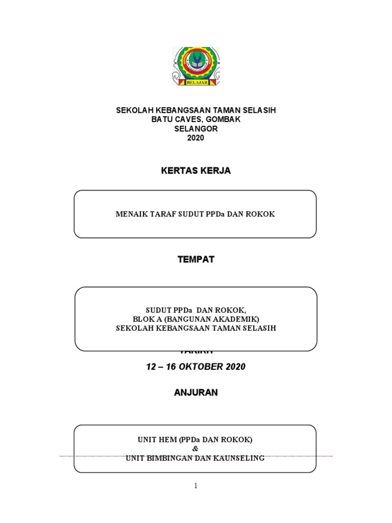 Kertas Kerja Sudut Ppda | PDF