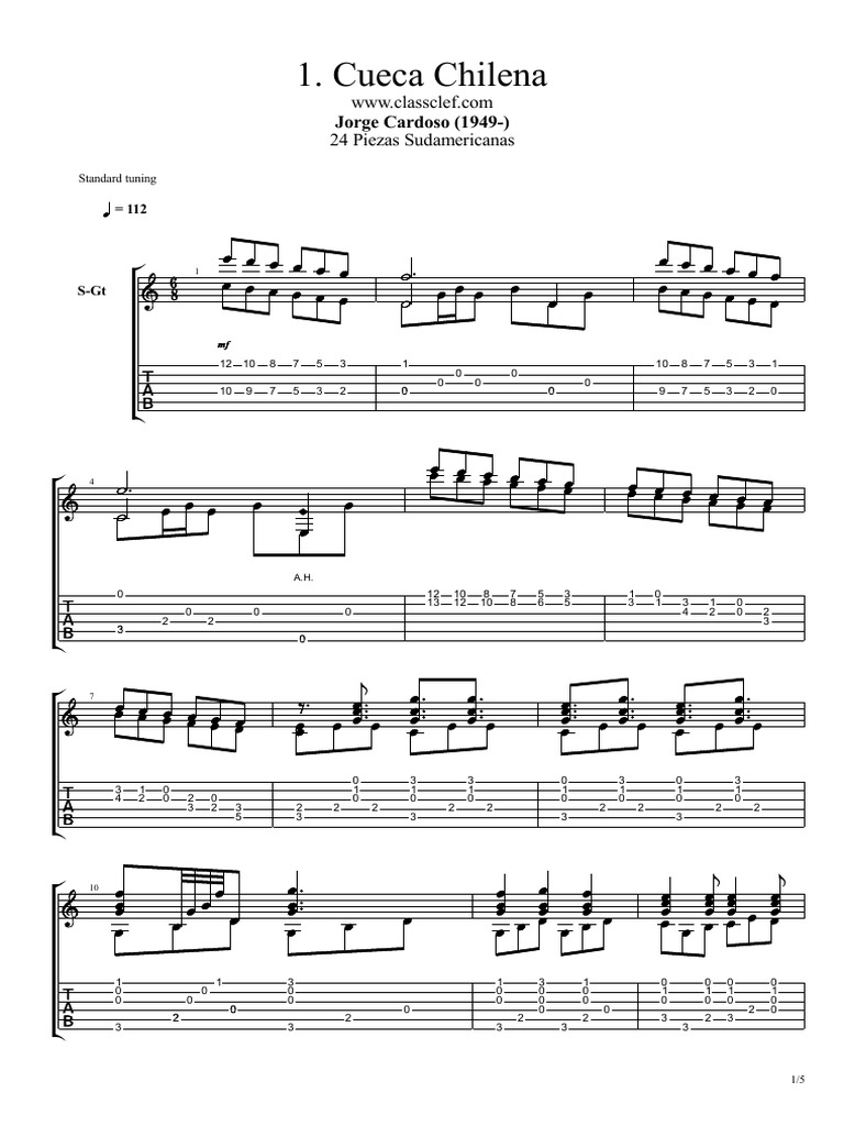 Cueca Chilena by Jorge Cardoso | PDF