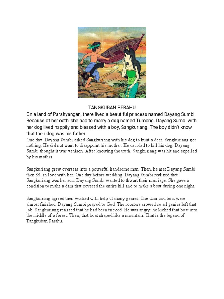 Tangkuban Perahu | PDF | Folklore | Traditional Stories