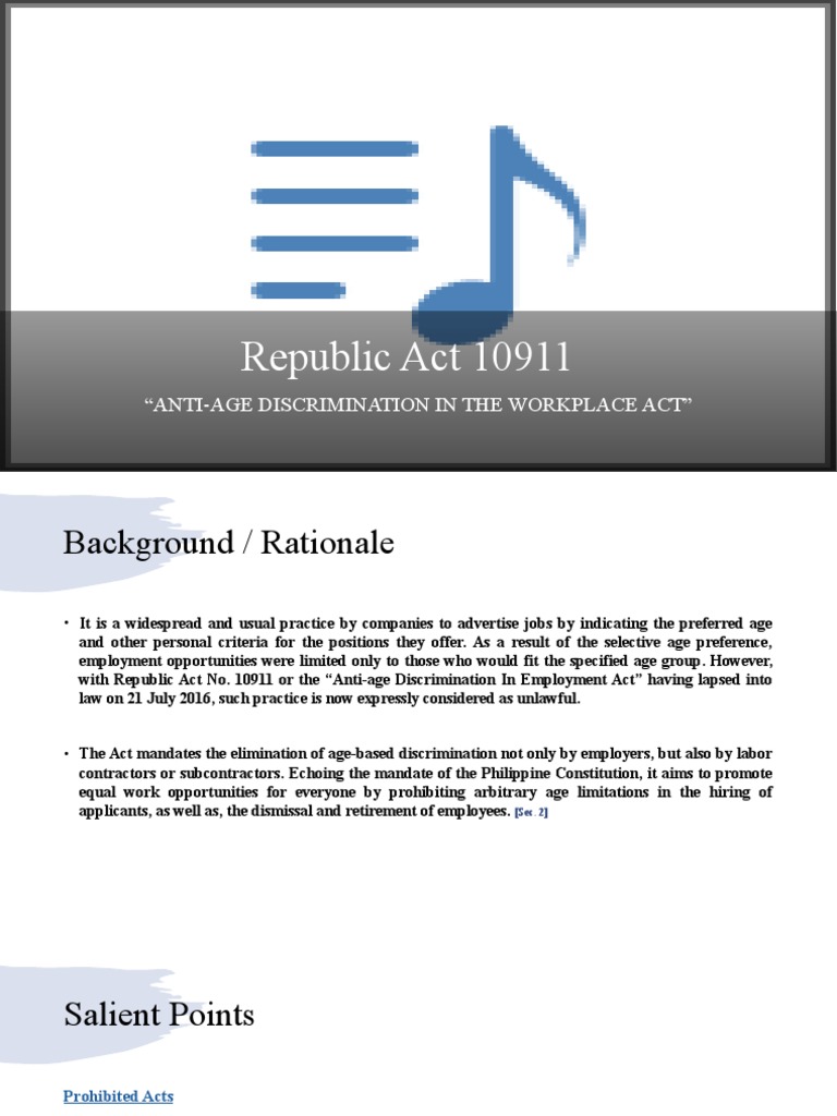 Anti-Age Discrimination Act | PDF | United States Labor Law | Employment