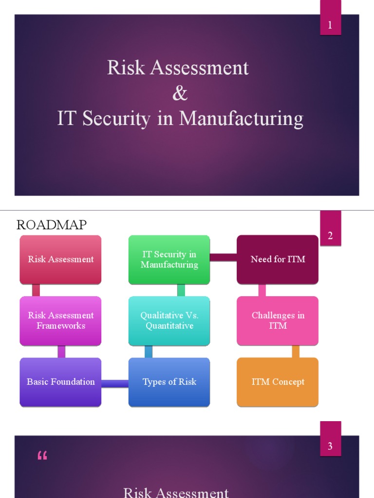 Risk Assessment & IT Security in Manufacturing | PDF | Risk Assessment ...