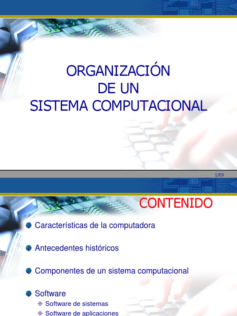 001 Organización de Un Sistema Computacional | PDF | Hardware de la ...