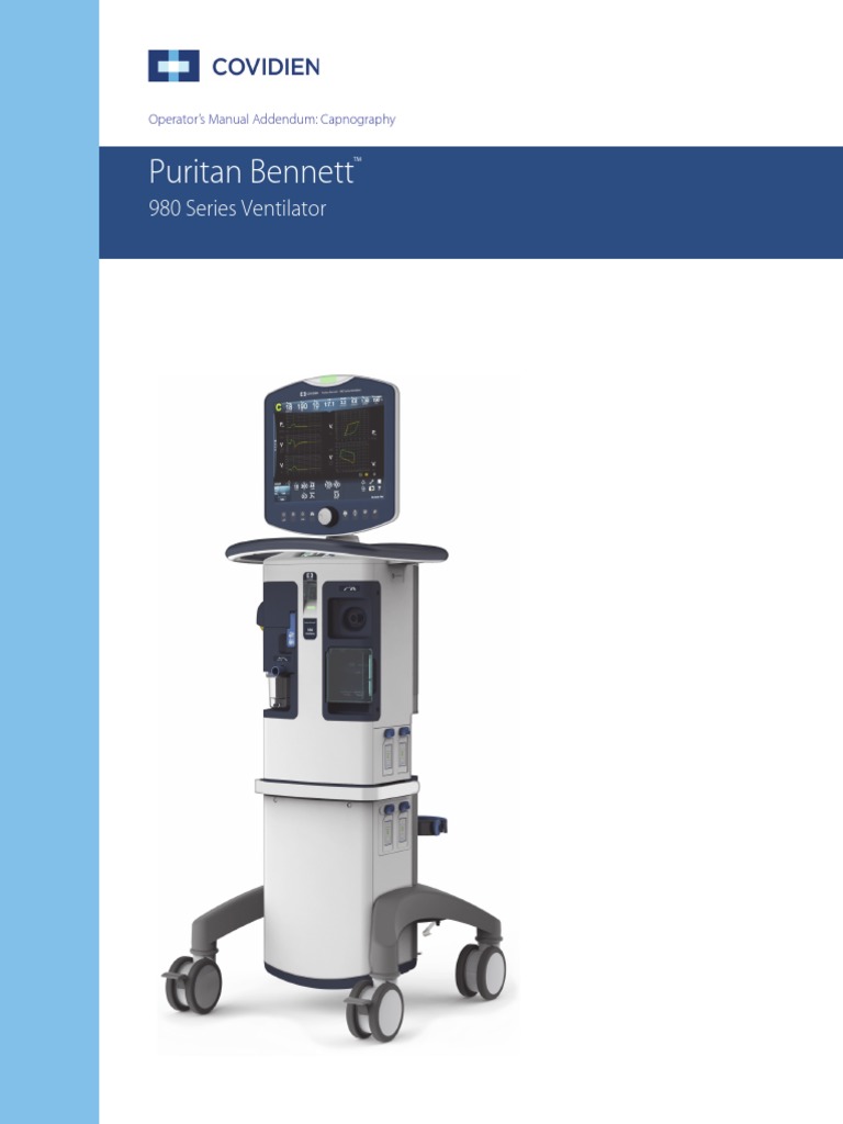 PB980 Manual Addendum Capnogr | PDF | Pressure Measurement | Breathing