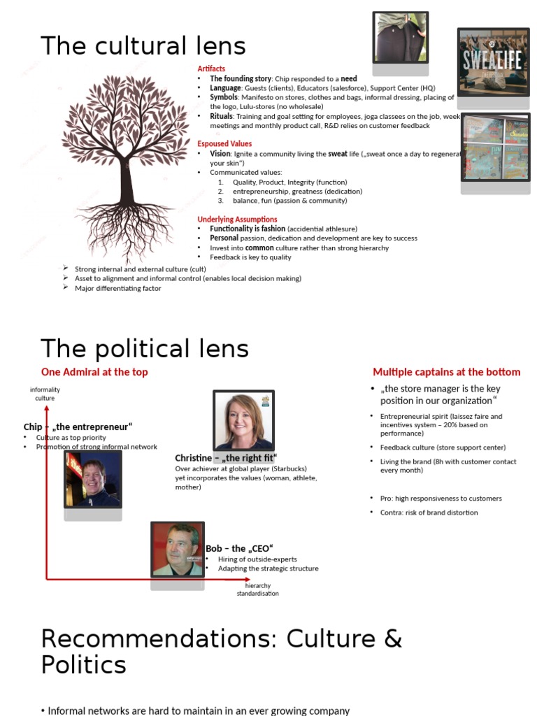 The Cultural Lens: Artifacts | PDF | Organizational Culture ...