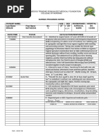 Sample Charting (Fdar) | PDF | Diseases And Disorders | Health Sciences