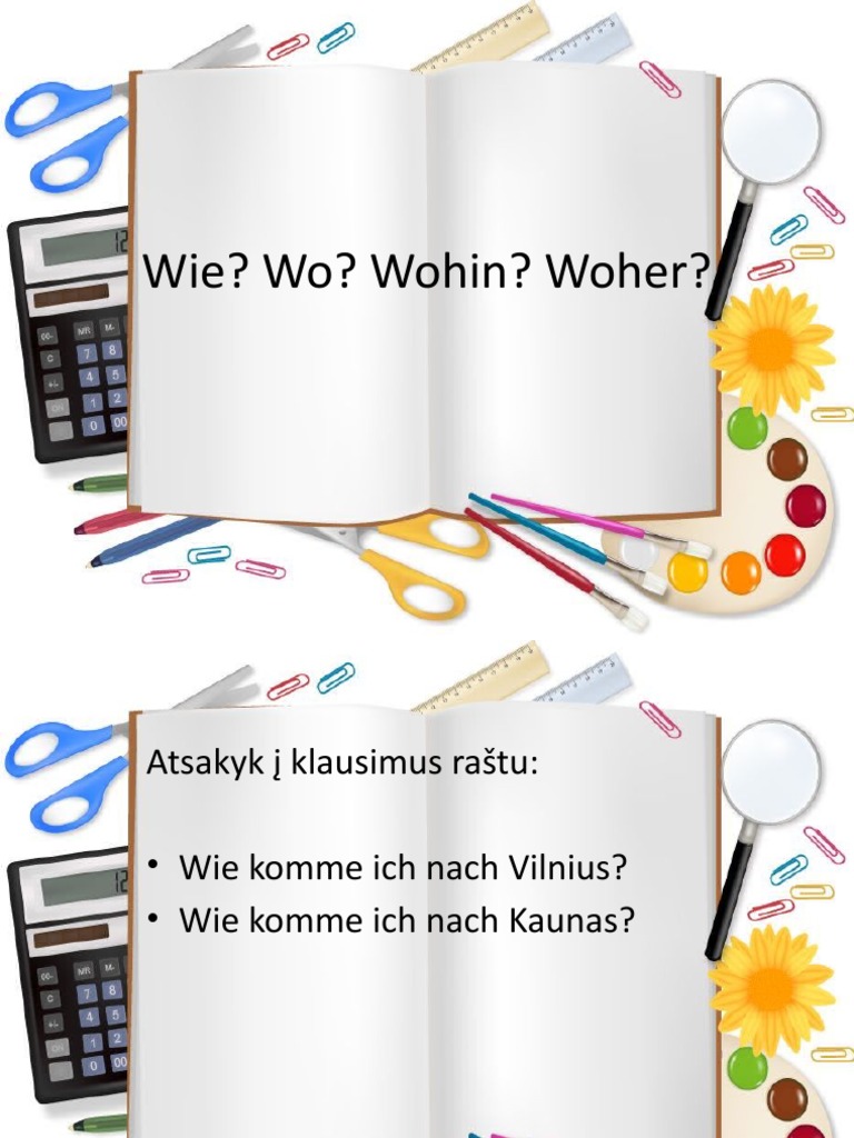 Wie Wo Wohin Woher | PDF