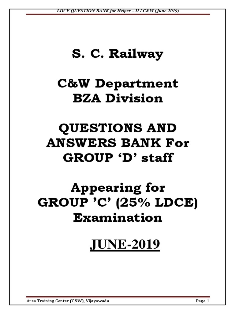 1561717115940-Revised June 2019 Ldce Question Bank Helpers | Download Free PDF | Transportation ...