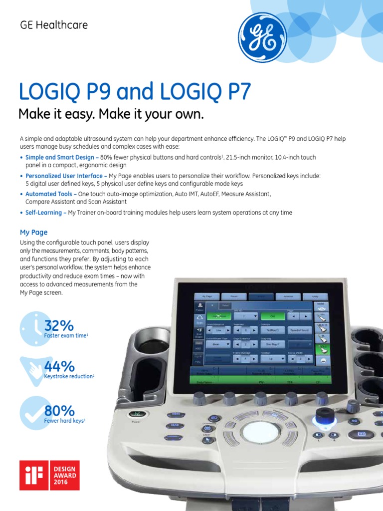 Logiq P9 and Logiq P7: Make It Easy. Make It Your Own | PDF ...