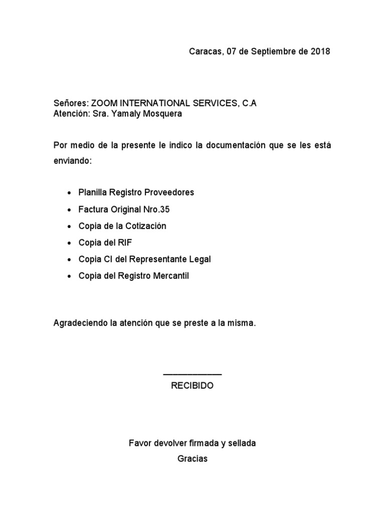 Acuse de Recibido | PDF