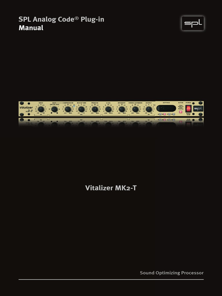 SPL Vitalizer MK2-T Manual | PDF | Electronic Filter | Sound