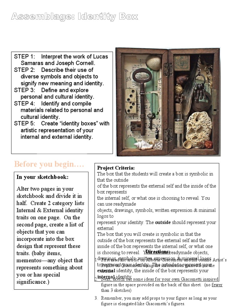 Identity Box Rubric | PDF | Psychological Concepts | Human Nature