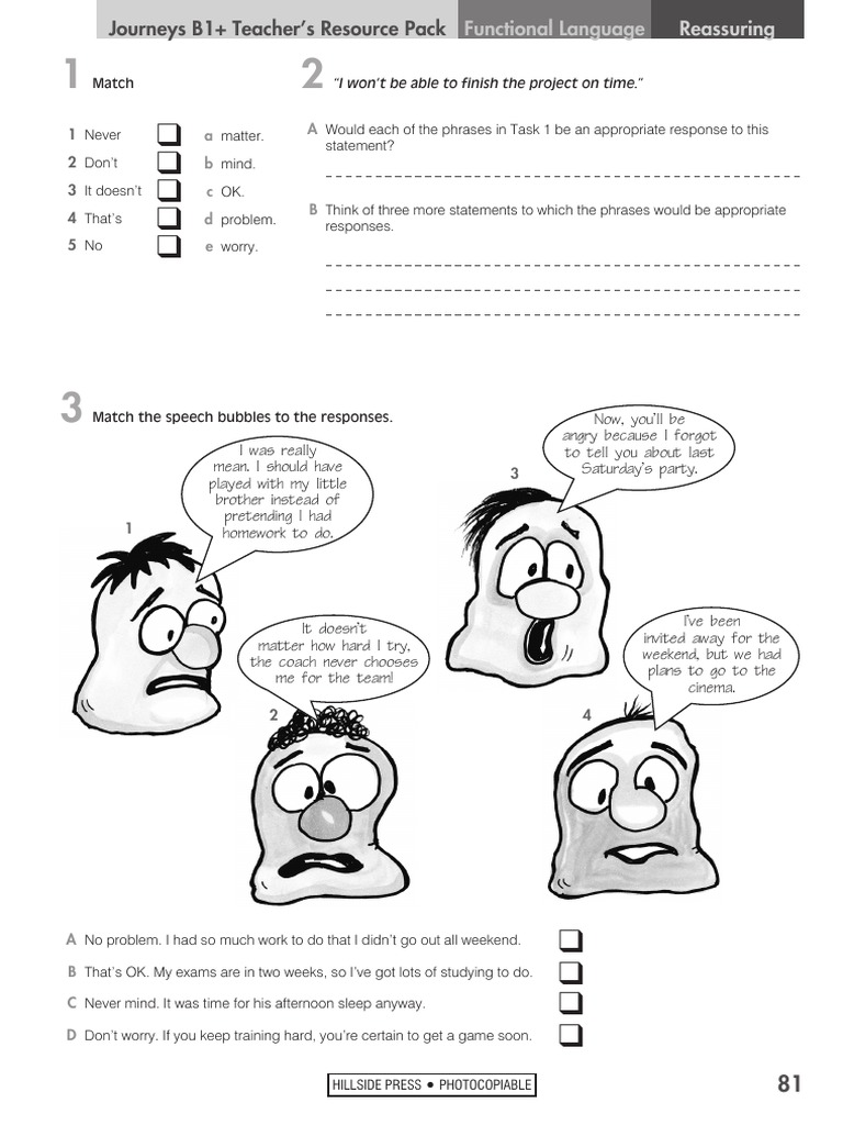 Journeys B1+ (Functional Language) | PDF