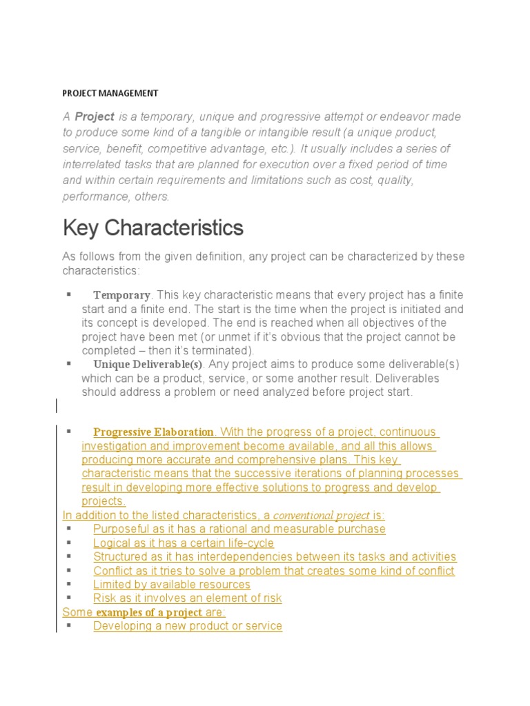 Project Managemen1 Notes | Download Free PDF | Project Management ...