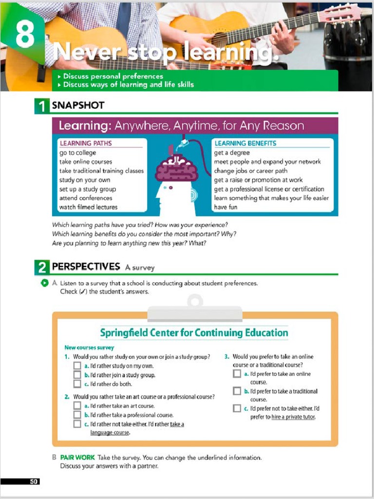 INTERCHANGE 5th ED LEVEL 3 STUDENT BOOK-58-63 | PDF