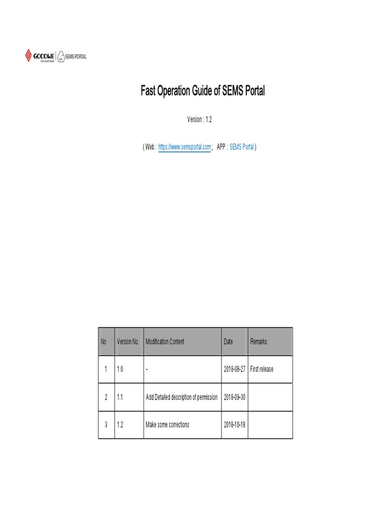 SEMS Portal Setup Guide | PDF | Application Software | Internet