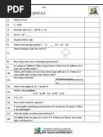 Arithmetic Mental Maths Year 6 Answers | PDF | Area