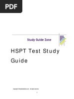 HSPT Practice Test 1 | PDF