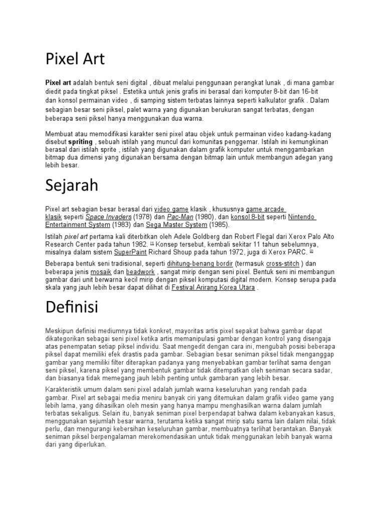 Pixel Art Story Board | PDF