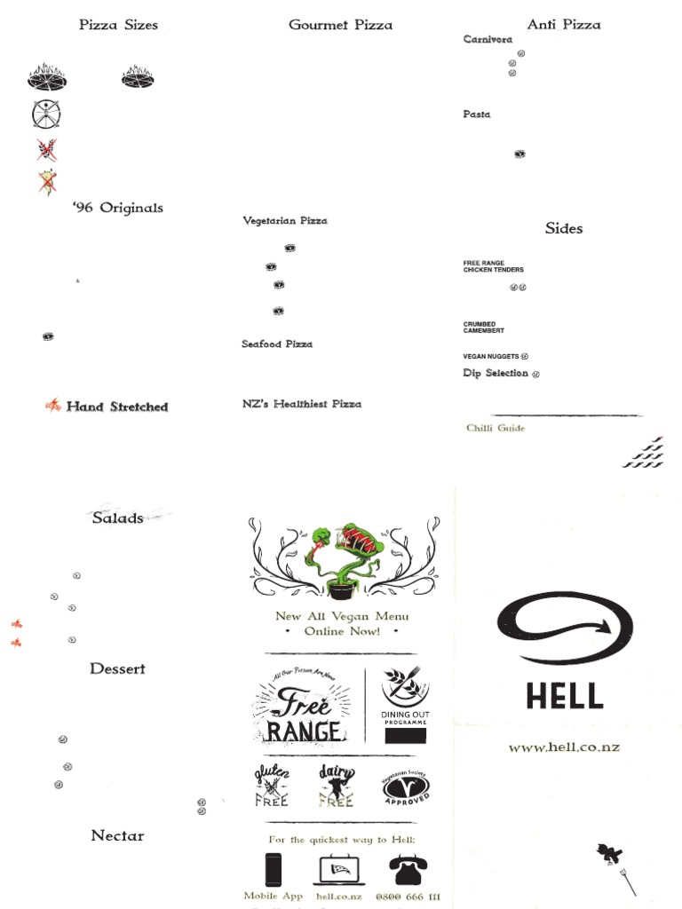 Hell Pizza NZ | PDF | Pizza | Capsicum