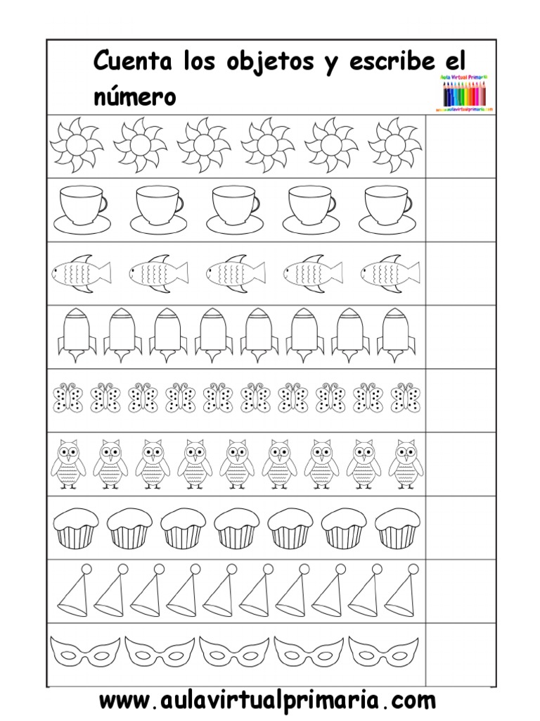 Cuenta y Escribe Números | PDF | Crecimiento personal y profesional ...