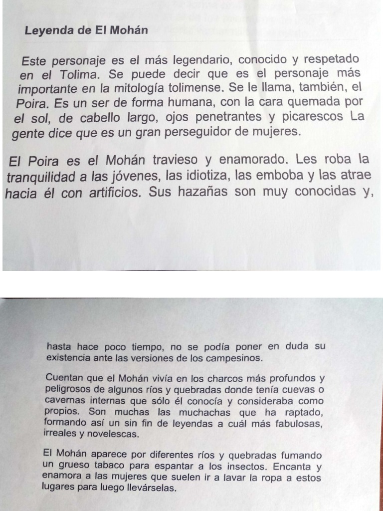 Leyenda El Mohan | PDF
