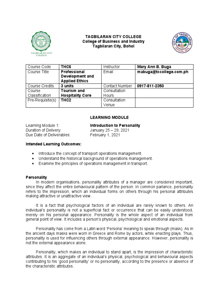THC6 - Module1 | PDF