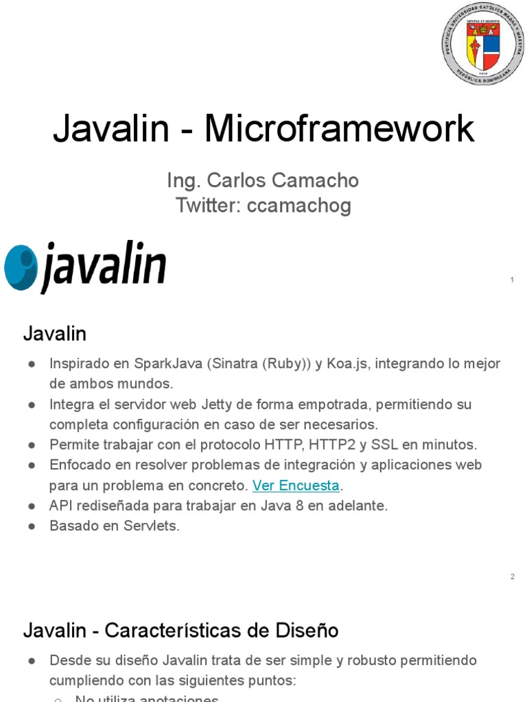 Javalin Microframework Pdf Servidor Web Internet Y Web