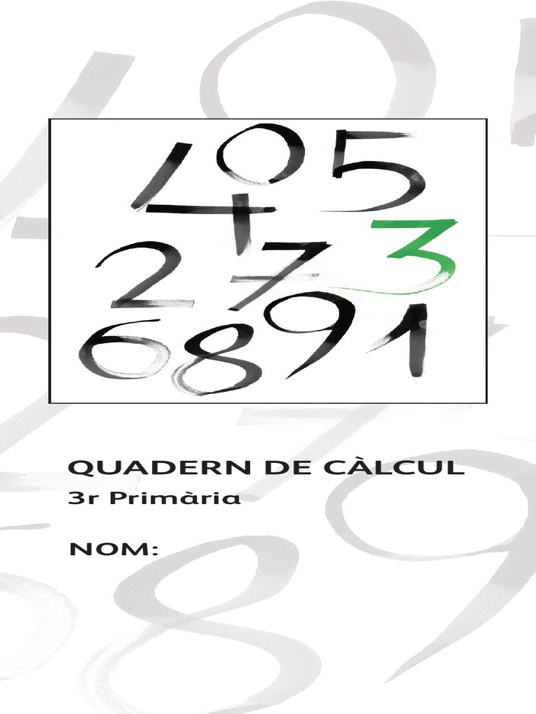 Quadern - 3r - Primaria - Series - 1-25 CALCUL QUADERN | PDF