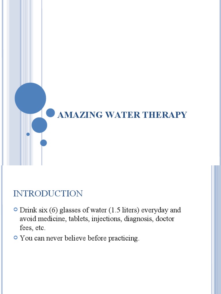 Water Therapy | PDF | Wellness