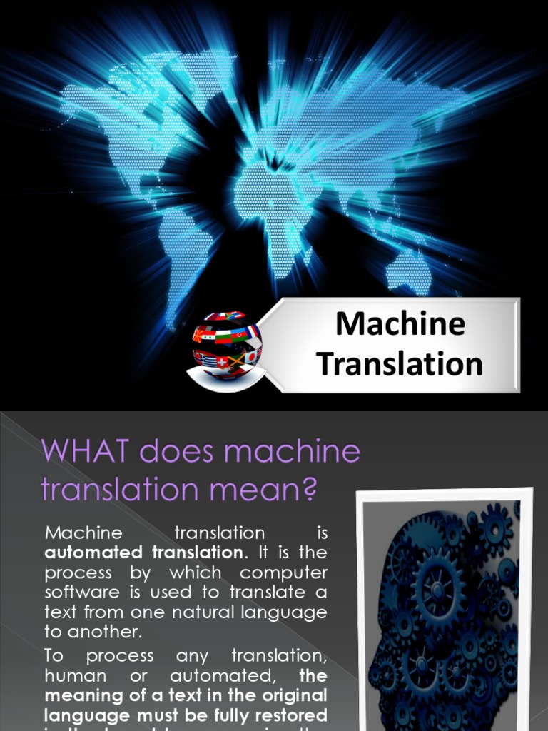 History and Challenges of Machine Translation | PDF | Translations ...
