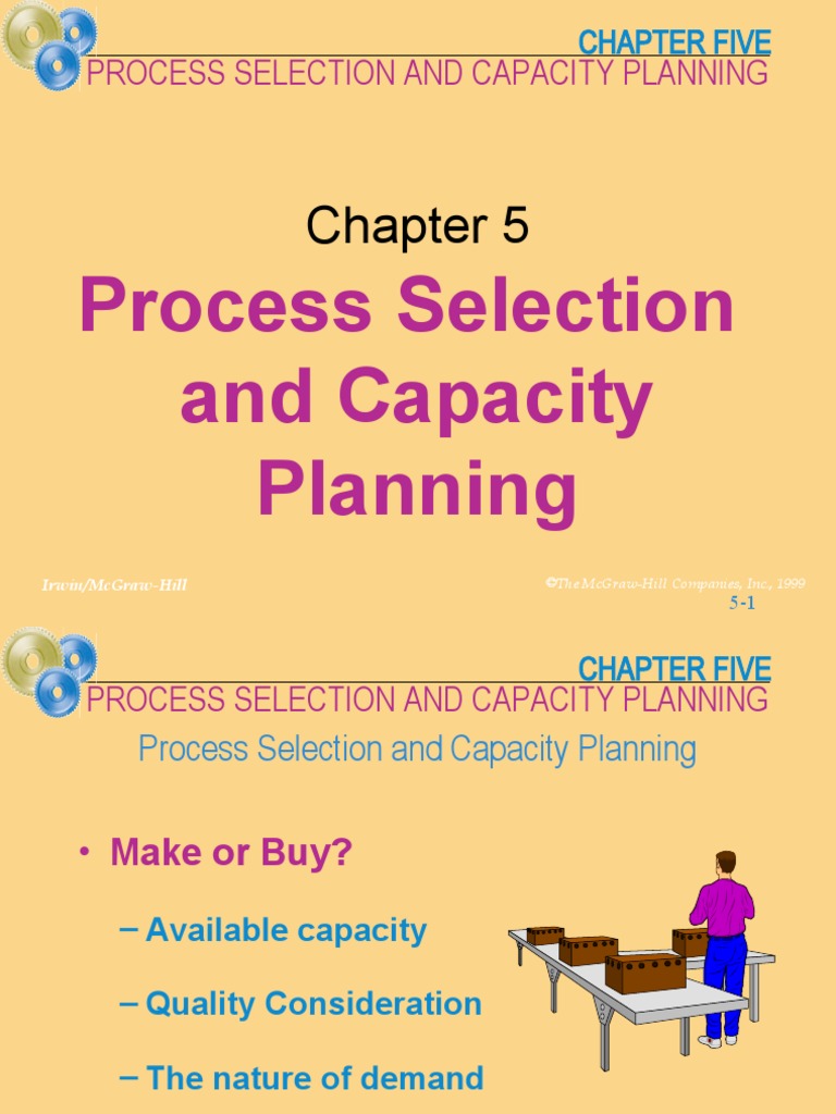 chap05-PROCESS SELECTION AND CAPACITY PLANNING | PDF | Production And ...