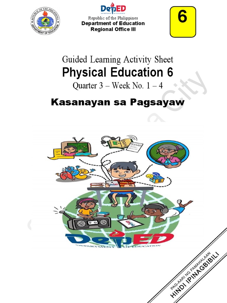 3rd Quarter Grade 6 Pe Learning Activity Sheets Week 1 4 Final | PDF